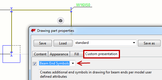 Beam End Symbols | Tekla User Assistance